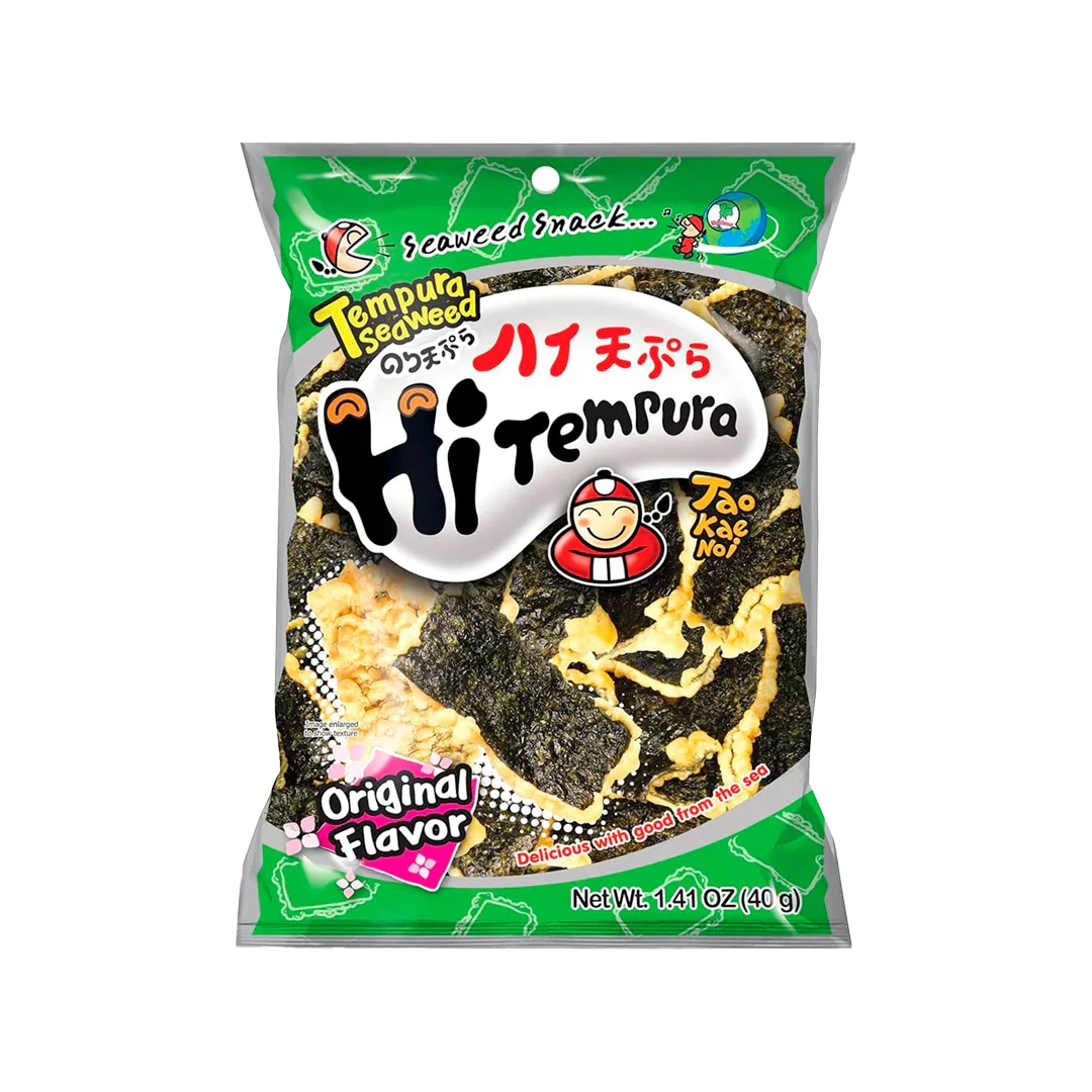 Seaweed Hi Tempura Original – Snack de Alga Crocante Estilo Asiático ...